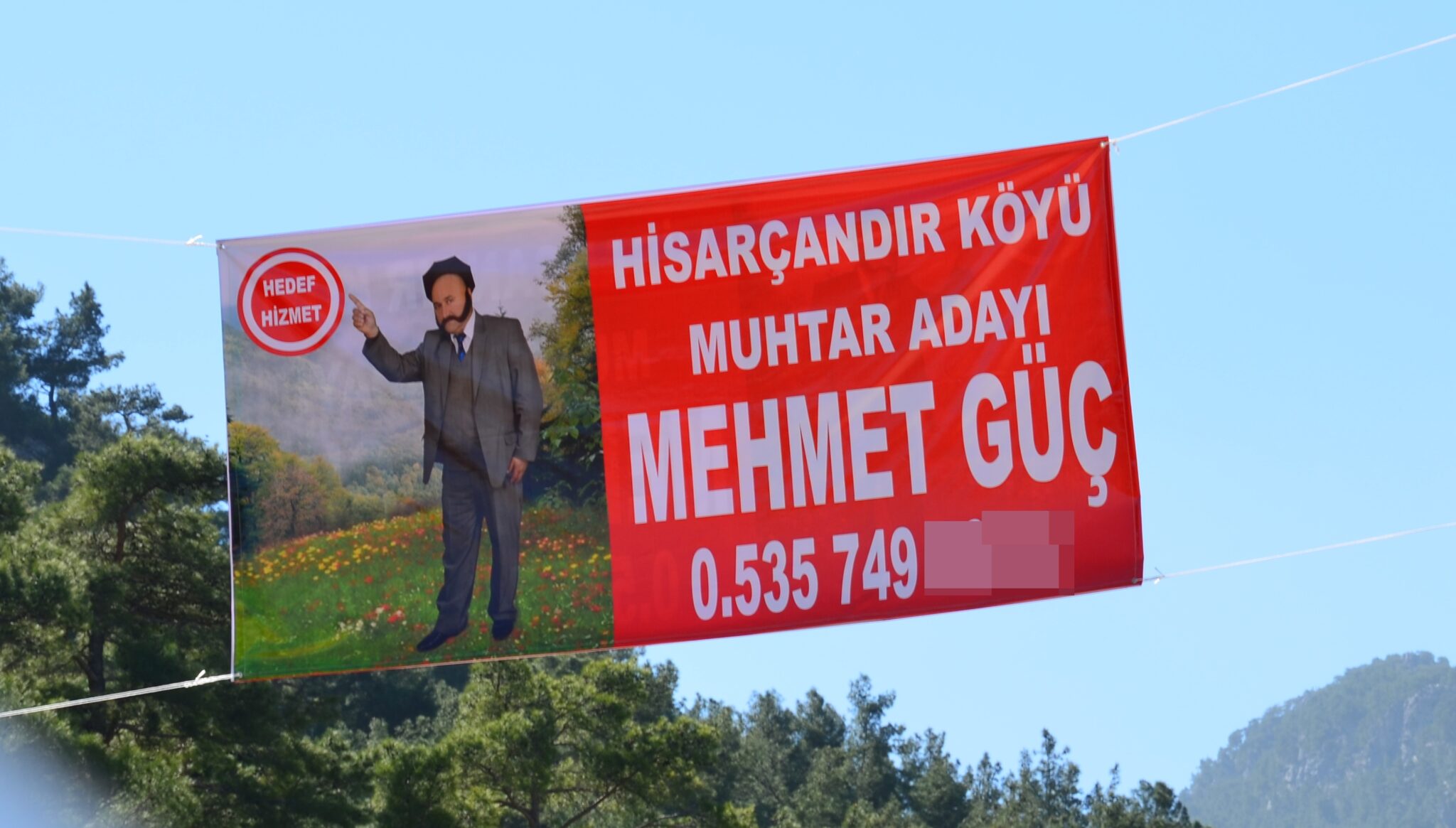 Muhtarlık Seçim Afişi - Plan Bayrak